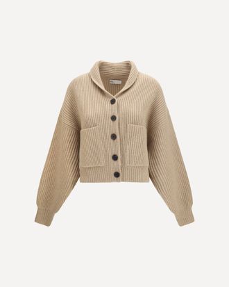 Tory Burch Ribbed wool cropped Cardigan Female S