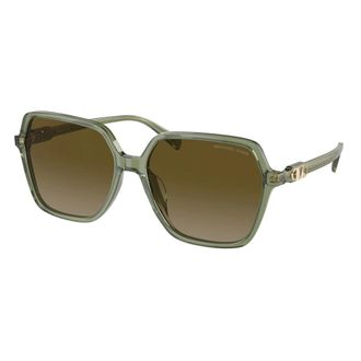Michael Kors Femme, Accessoires, Vert, Taille: 58 MM Lunettes de soleil transparentes vertes