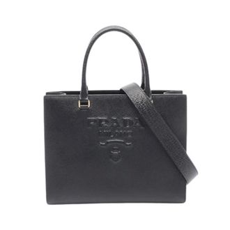 Prada Sac bandouli&egrave;re Saffiano LUX Cuir Pre-owned - Femme - Pre-owned - Noir - Taille: ONE Size