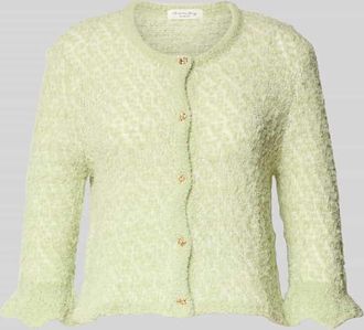 Christian Berg Strickjacke aus Lanawolle-Mix mit 3/4-Arm
