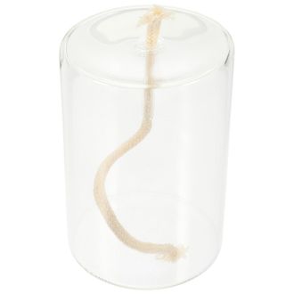 Hemobllo Transparentes Glas &Ouml;llampen Satz Vintage Petroleumlampe mit Docht Mittelgro&szlig;e Tisch &Ouml;llampe f&uuml;r Innenr&auml;ume und Heimdekoration