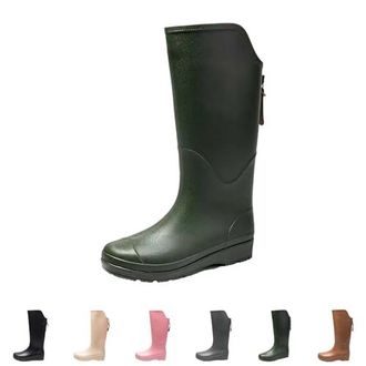 Generic Bottes en caoutchouc imperm&eacute;ables larges pour homme - Pour le travail et la pluie - Pour lext&eacute;rieur, la neige, la pluie - Longueur genou - Bottes de j