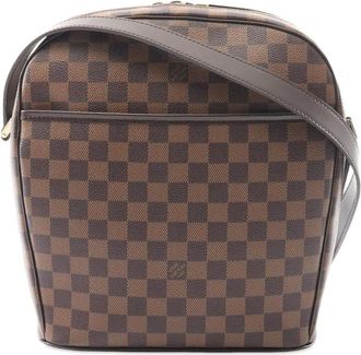 Louis Vuitton sac porté épaule Damier Ebène Ipanema GM (2002) - Marron