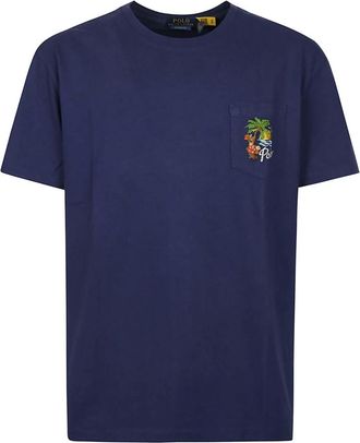 Polo Ralph Lauren Homme, Tops, Bleu, Taille: XL T-Shirt