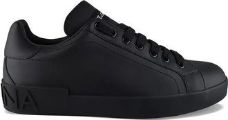 Dolce & Gabbana Low-Top Sneaker - Portofino Sneakers - Gr. 40,5 (EU) - in Schwarz - f&uuml;r Damen