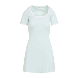 Courr&egrave;ges Kontrastkleid - - Dresses - Damen - Blau - S