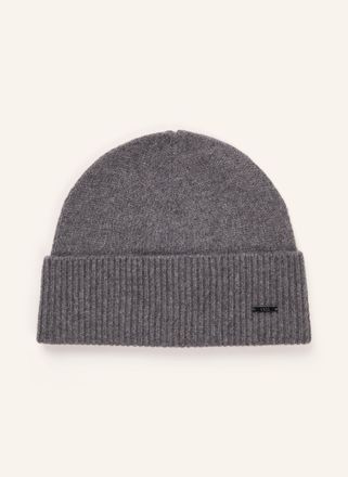 HUGO BOSS Cashmere-M&uuml;tze Honesto grau