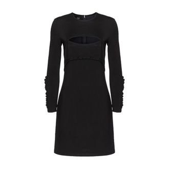 Pinko Cut-out Ruffled Mini Dress - - Dresses - Damen - Schwarzk - L