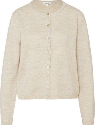 s.Oliver Cardigan Strickjacke Weiche Strickjacke aus Alpakamix