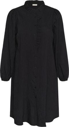 Kaffe Curve Femme, Robes, Noir, Taille: 46 FR Robe Chemise
