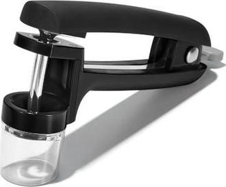 Oxo Good Grips Kirschkernentsteiner/Olivenentkerner aus Edelstahl, schwarz