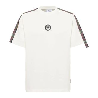 Carlo Colucci Homme, Tops, Blanc, Taille: S Raglan T-Shirt - Tapes