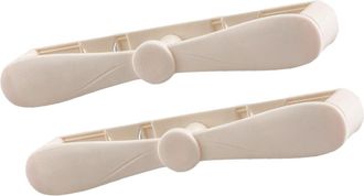 Angoily 2 St&uuml;ck Multifunktionales Wandmontiertes Schuhregal aus Langlebigem Pp Material Platzsparender Schuhhalter f&uuml;r Hausschuhe und Slipper in Beige f&uuml;r Bad