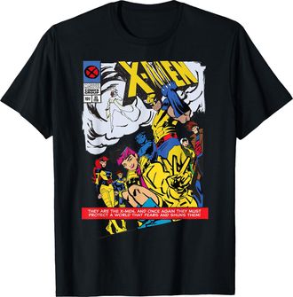 MARVEL X-Men Classic X-Men 1997 Group Comic Retro Cover T-Shirt