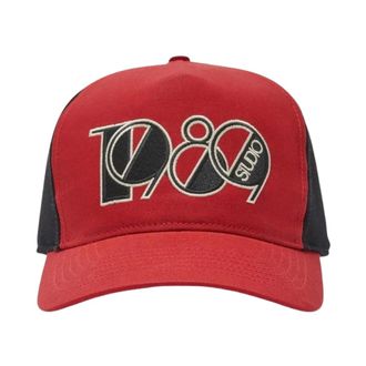 1989 STUDIO 1989 Studio, Homme, Accessoires, Rouge, Taille: ONE Size Casquette de baseball avec logo brod&eacute;