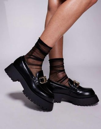 River Island Mocassins chunky - Noir
