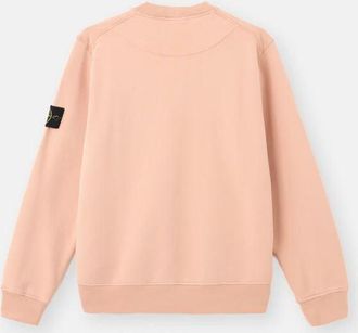 Stone Island Logo-Patch Cotton Sweatshirt - Rose