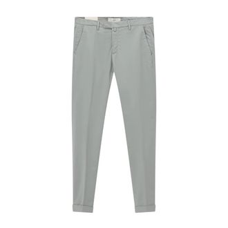BRIGLIA 1949 Schmal geschnittene Chino-Hose - - Trousers - Herren - Gr&uuml;n - 2XL