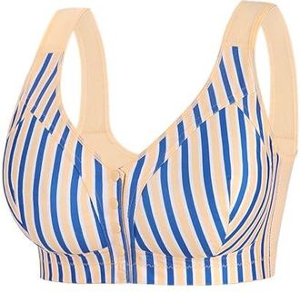 Generic Soutien-gorge pour femme avec fermeture avant l&eacute;g&egrave;rement doubl&eacute; sans armatures pour tous les jours, couverture compl&egrave;te confortable, soutien-gorge de 