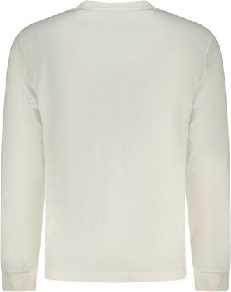 Calvin Klein Logo-Embroidered Cotton T-Shirt - White