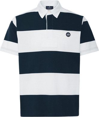 Kronstadt Poloshirt KSGrimmon Gestreiftes Poloshirt mit verdeckter Knopfleiste