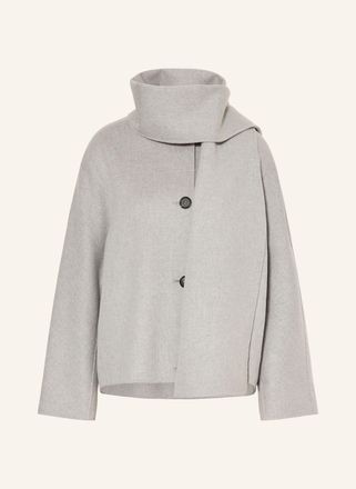 Max Mara Kastenjacke Kate Mit Schal grau