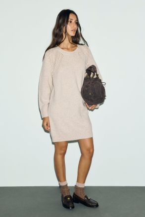 Gerard Darel Robe droite en laine - COSET - Naturel