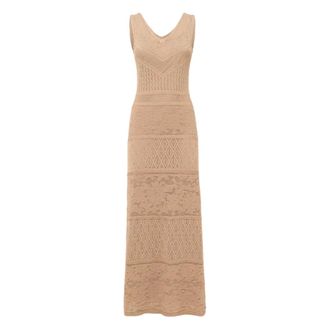 Blugirl Femme, Robes, Beige, Taille: 38 FR Maxi Robes