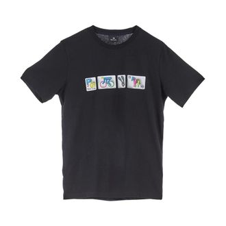 Paul Smith T-Shirt Badge 3D - - Tops - Herren - Schwarzk - XL
