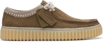 Clarks Unisex Torhill Lo Botte Oxford, Mélange Olive Foncé, 43 EU