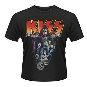 Plastic Head Kiss Neon Band T-Shirt, Noir, XL Homme