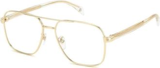 Eyewear by David Beckham unisex, Accessoires, Jaune, Taille: 57 MM 7103 Optical Frame