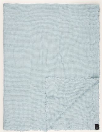 Zoeppritz Leinen-Plaid Honeybee blau