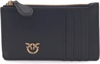 Pinko Pinko, Femme, Accessoires, Noir, Taille: ONE Size Love Birds Diamond Card Holder