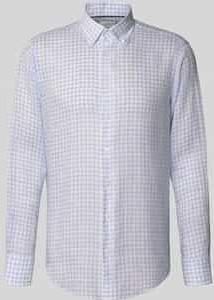 Christian Berg Regular Fit Leinenhemd mit Button-Down-Kragen