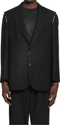 Maison Margiela Homme, Vestes, Noir, Taille: M Blazer Crois&eacute; en Laine