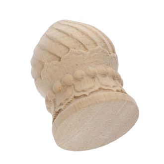 Garneck Holz Zierelement Ananasspitze Massiv 4x6cm Europ&auml;isches Holz Dekor Geschnitzte Ananas Verzierung Einfache Montage f&uuml;r Wohnraum Lampenposten