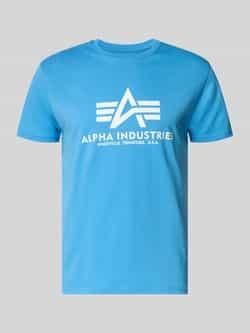 Alpha Industries T-Shirt mit Logo und Rundhalsausschnitt