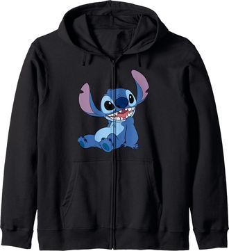 Disney Lilo & Stitch Happy Mood Good Alien Pose Logo Kapuzenjacke