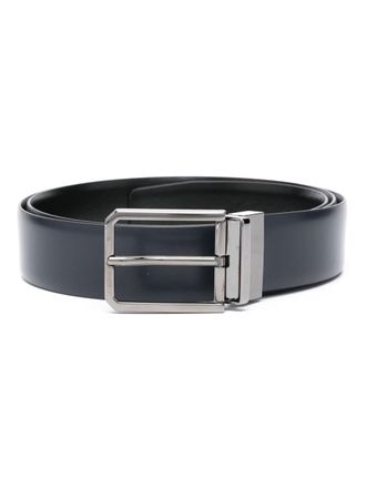 Santoni ceinture en cuir - Bleu