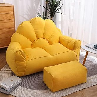 Generic Pouf poire tournesol - Canap&eacute; double pour 2 personnes, meubles de couleur vive et confortable pour d&eacute;corer votre chambre