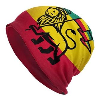 Generic Femme Homme Bonnets De Ski Drapeau du Lion Rasta Bonnets Tricot&eacute; Doux Bonnet dhiver Mode Hiver Chapeaux pour Quotidien Course Hiver
