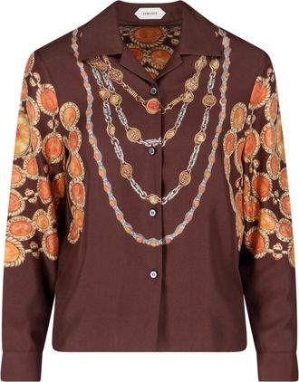 Versace Seiden-Twill-Hemd