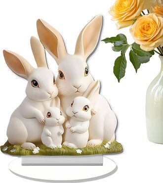 Generic Tischdekoration f&uuml;r Tische, Osterhasen f&uuml;r Tische, niedlicher Ostertisch der Familie von Bunny - Osterornament 18 cm