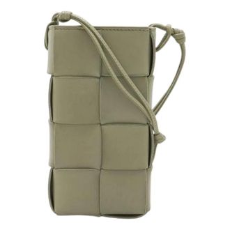 Bottega Veneta Pre-owned Leder Cassette Maxi Intrecciato Umh&auml;ngetasche - - Pre-owned - Damen - Gr&uuml;n - ONE SIZE
