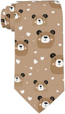 Generic Bébé Ourson Mignon Cravate Homme Polyvalente Cravatte Décontractée Cravate Pour Femmes Entreprise Adultes