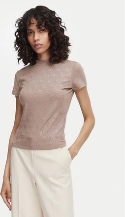 Guess T-Shirt W4BI26 J1314 Dunkelbeige Regular Fit