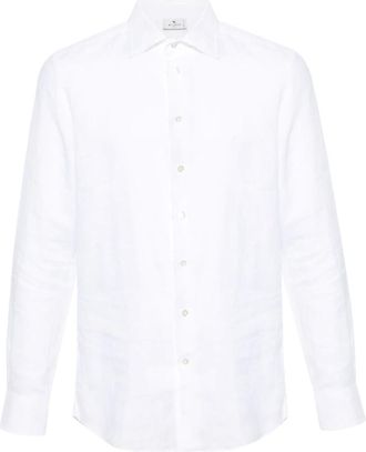 Etro Homme, Chemises, Blanc, Taille: 3XL Chemise en lin