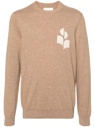 Isabel Marant sweat Evans à logo intarsia - Marron