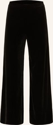 Part Two Marlenehose Varlapw Aus Samt schwarz